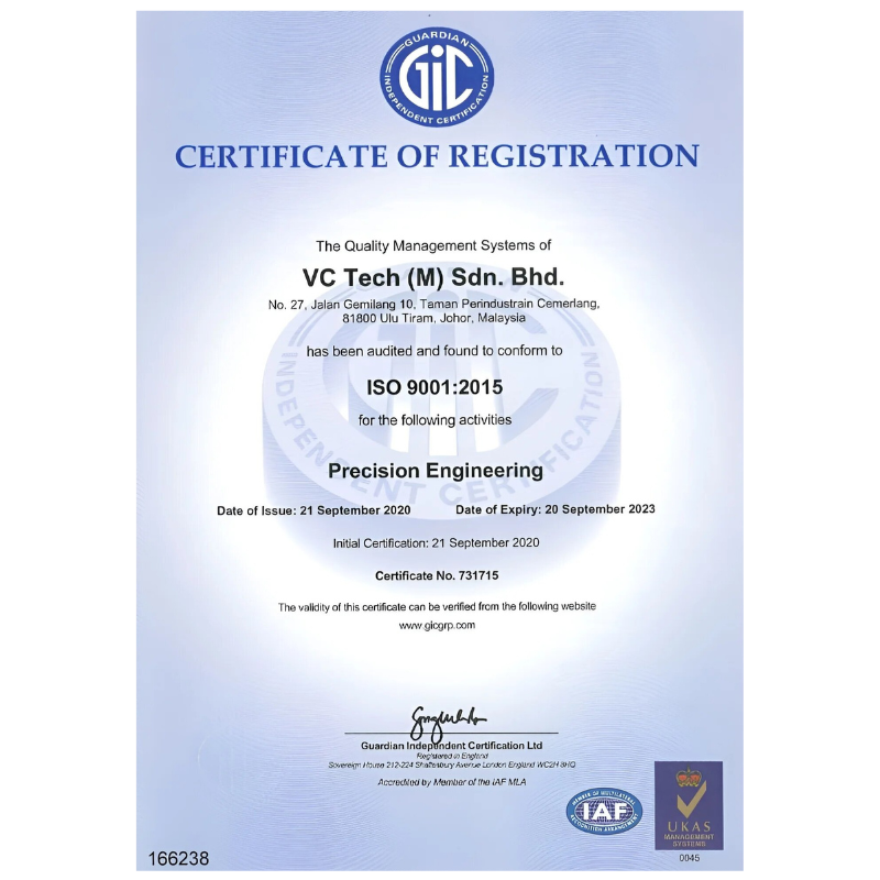 About VC TECH | Precision Manufacturing Expertise