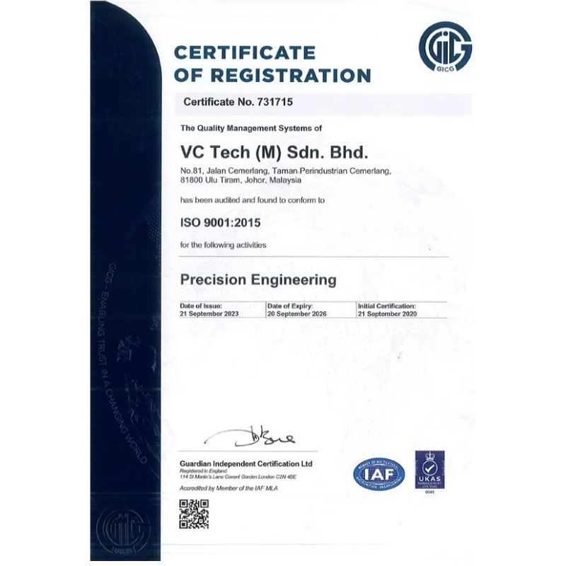 About VC TECH | Precision Manufacturing Expertise